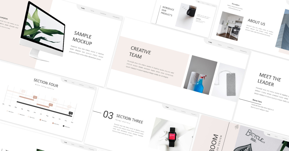 Veroom Lookbook Design Google Slides Template