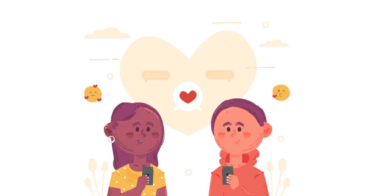 Long Distance Relationship Illustration - TemplateMonster