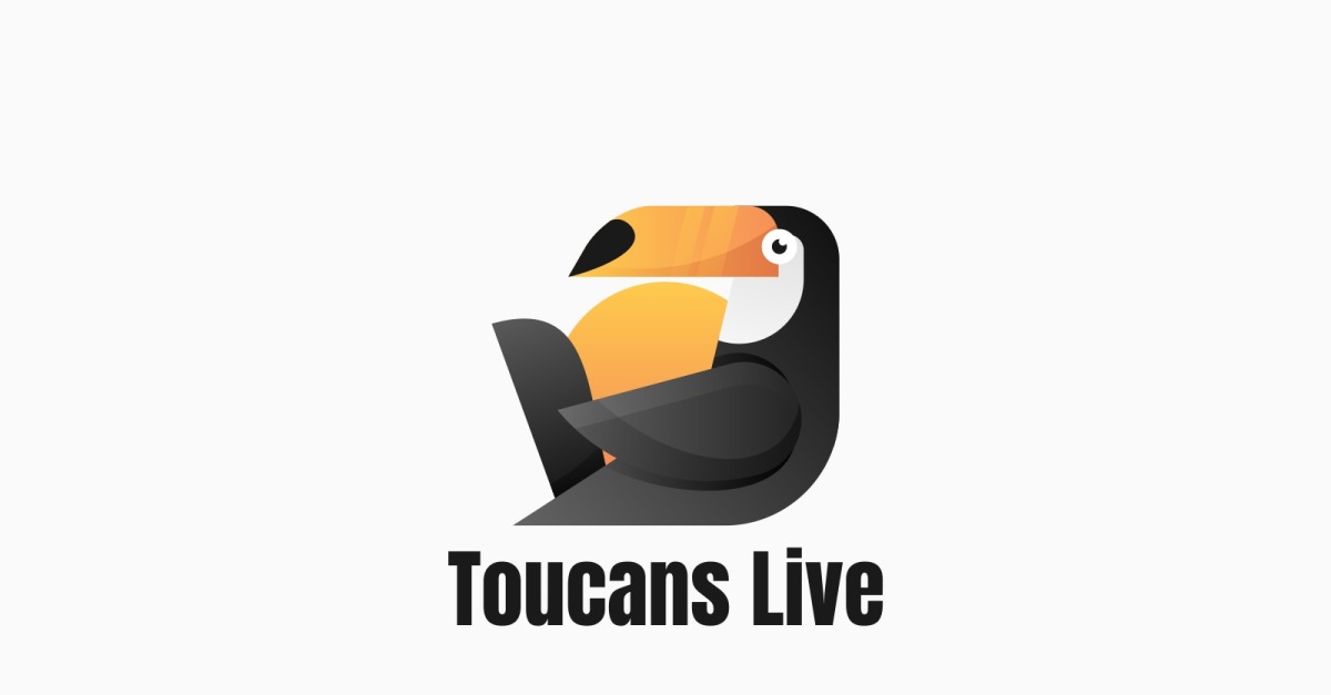 Vektor-Tukan-Logo mit Farbverlauf #225370 - TemplateMonster