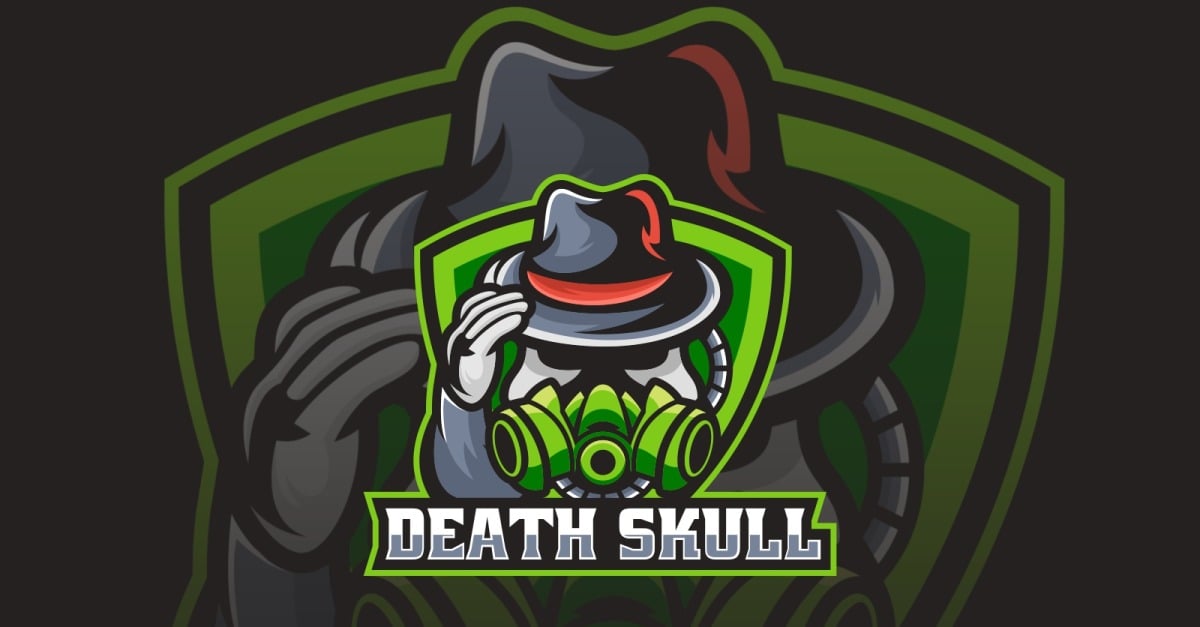 Death Skull Sport and E-Sports Logo #225404 - TemplateMonster