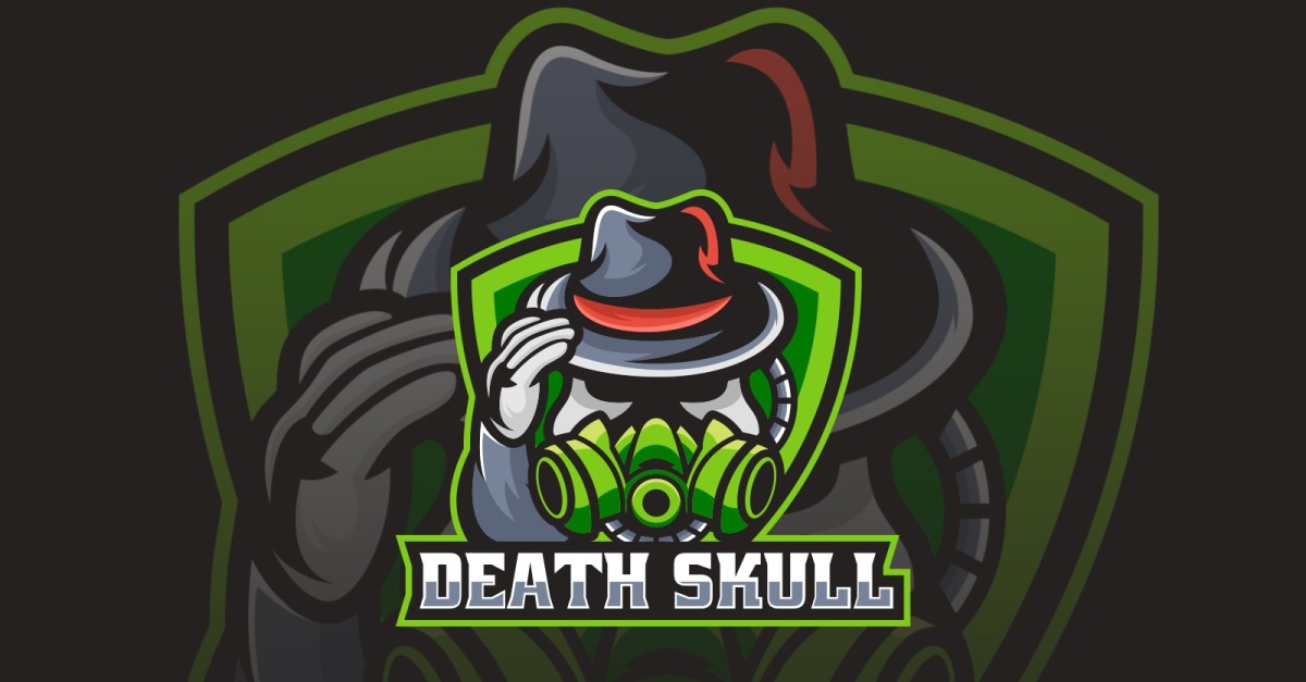 Logo Death Skull Sport et E-Sports #225404 - TemplateMonster