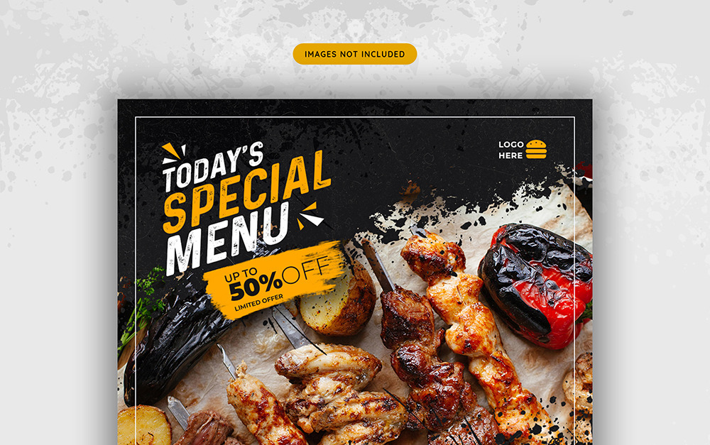 Food Menu Discount Offer Template #225508 - TemplateMonster