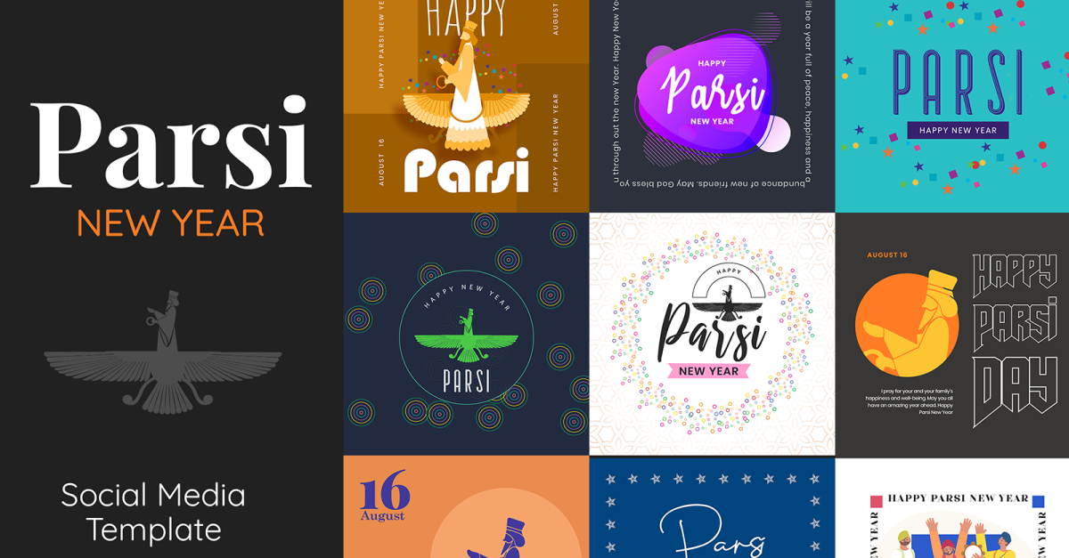 Parsi Day Social Media Template #225711 - TemplateMonster