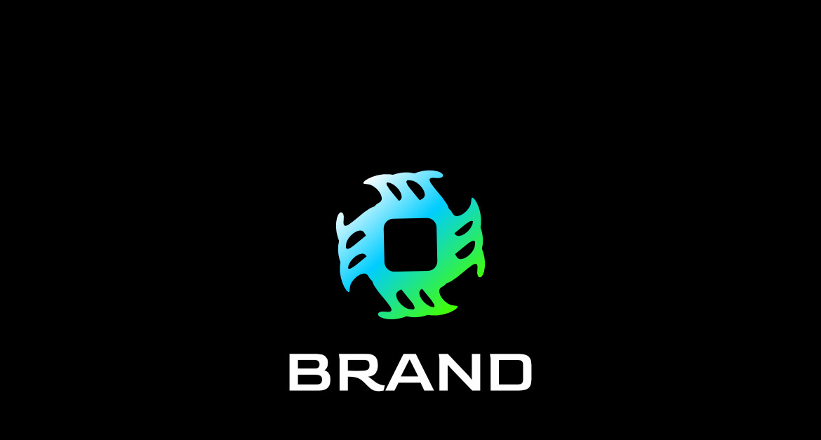 Futur logo Tech Gradient Dot #226248 - TemplateMonster