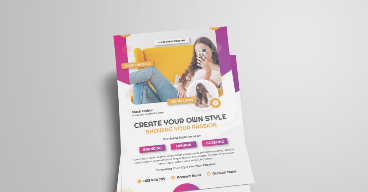 Influencer Flyer Template #226332 - TemplateMonster