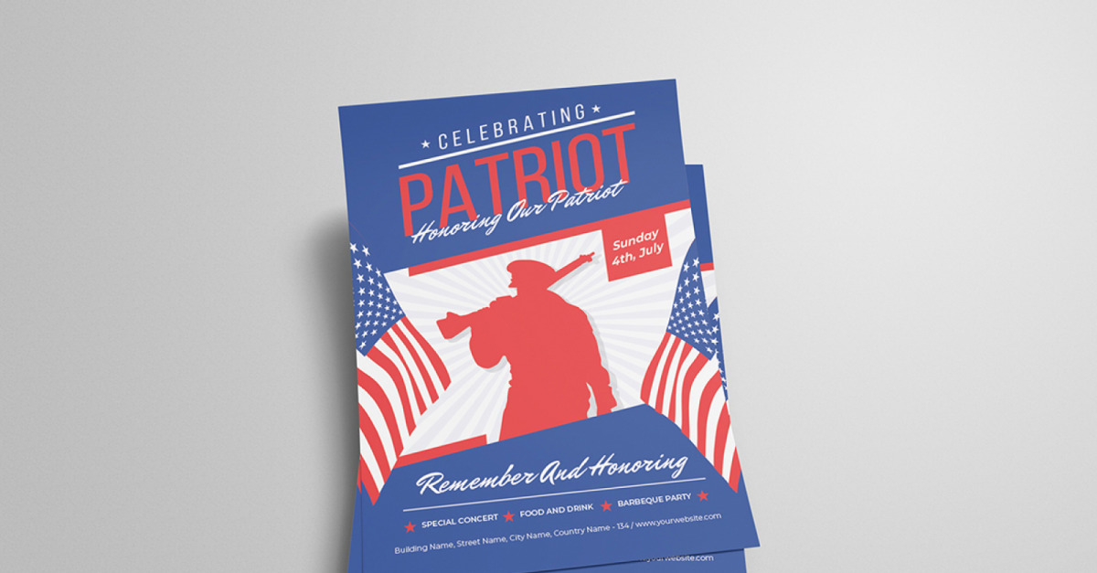 Patriot Day Flyer Template #226445 - TemplateMonster