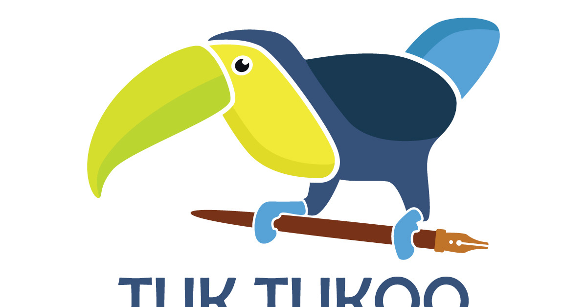 Modelo de Logotipo do Escritor Tuk Tukoo - TemplateMonster