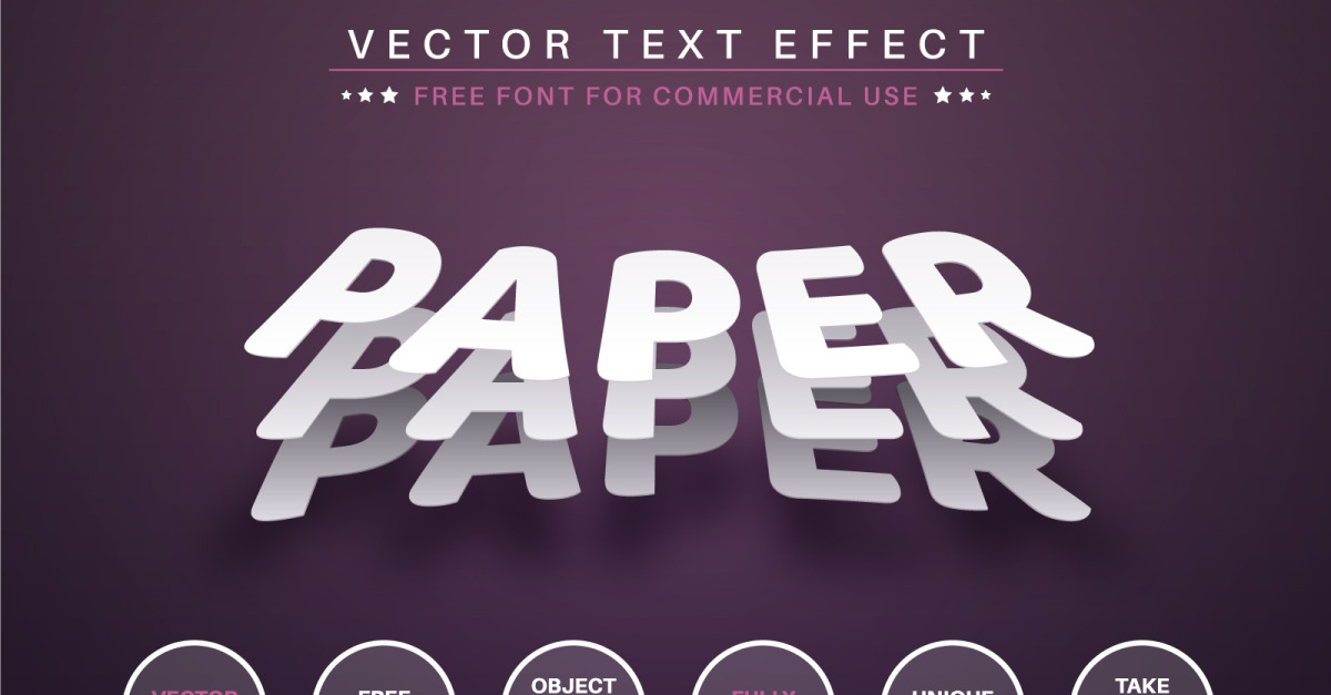 Paper Origami - Editable Text Effect, Font Style, Graphics Illustration