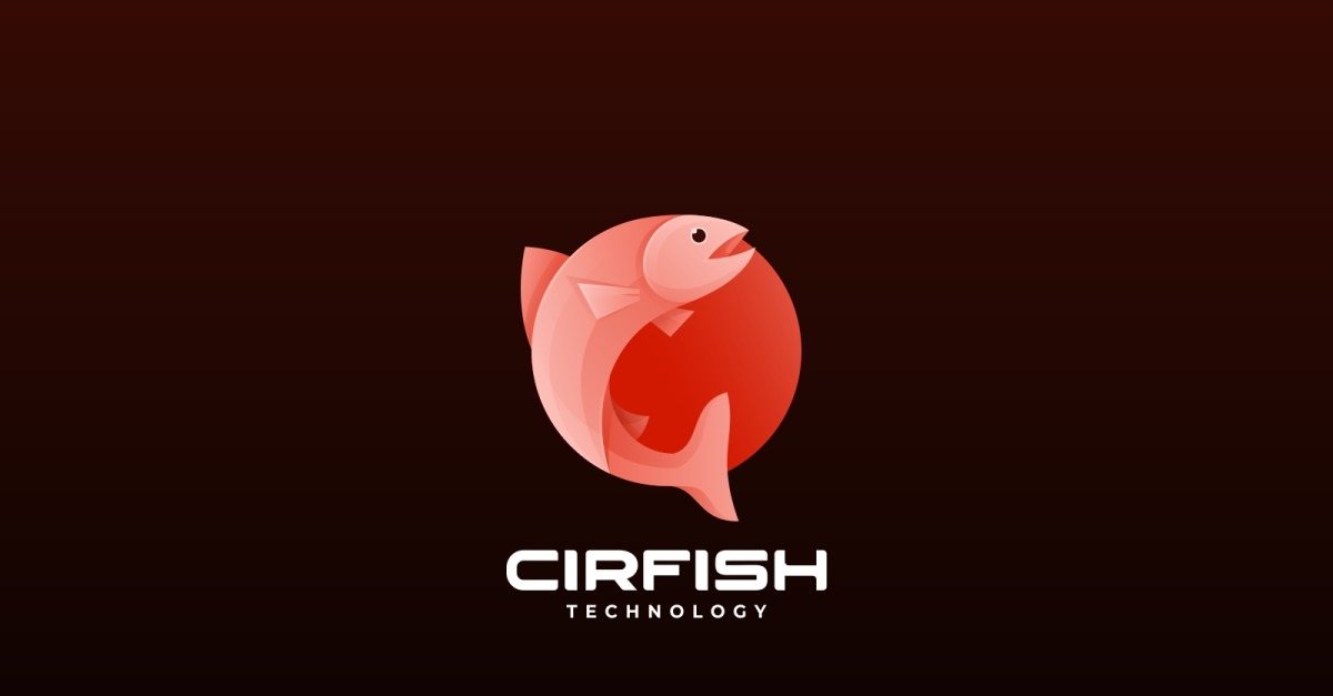 Circle Fish Gradient Logo #226719 - TemplateMonster
