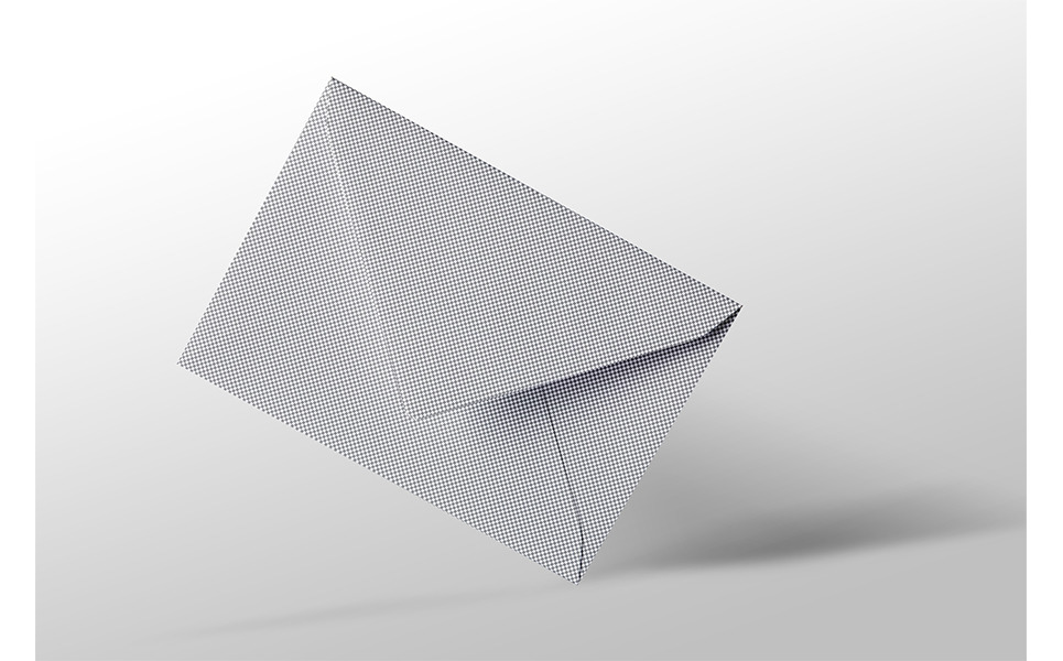 Maquete de Envelope de Carta Retangular - TemplateMonster