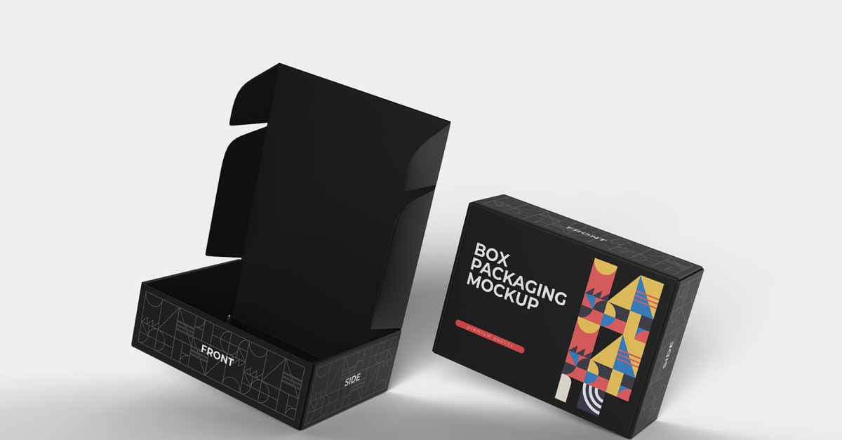 Box Packaging Mockup PSD Template Vol 11 - TemplateMonster