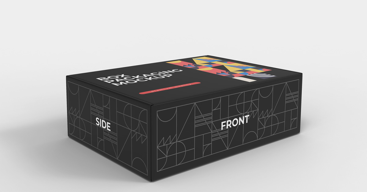 Box Packaging Mockup PSD Template Vol 60 - TemplateMonster
