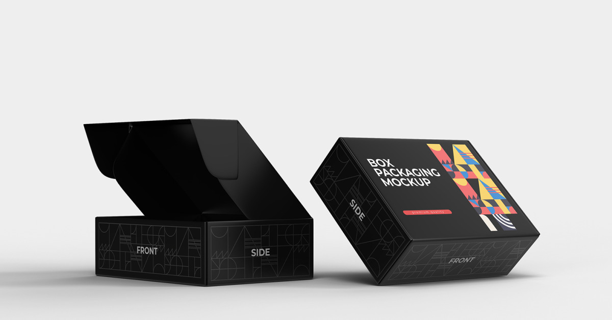Box Packaging Mockup PSD Template Vol 01 - TemplateMonster