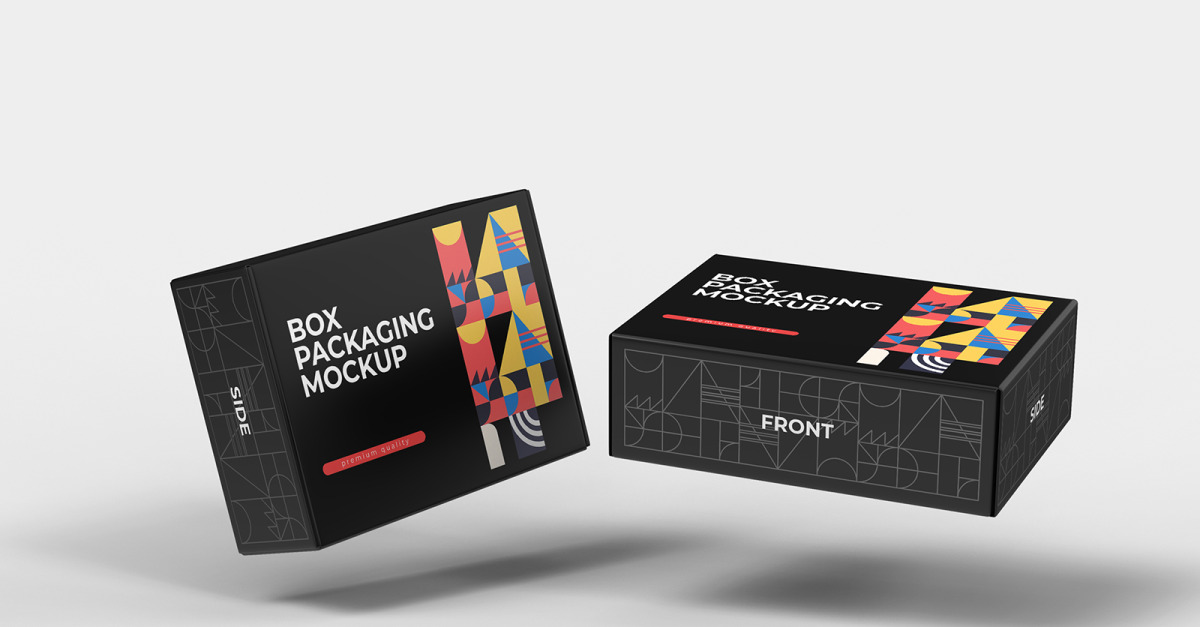 Box Packaging Mockup PSD Template Vol 05 - TemplateMonster