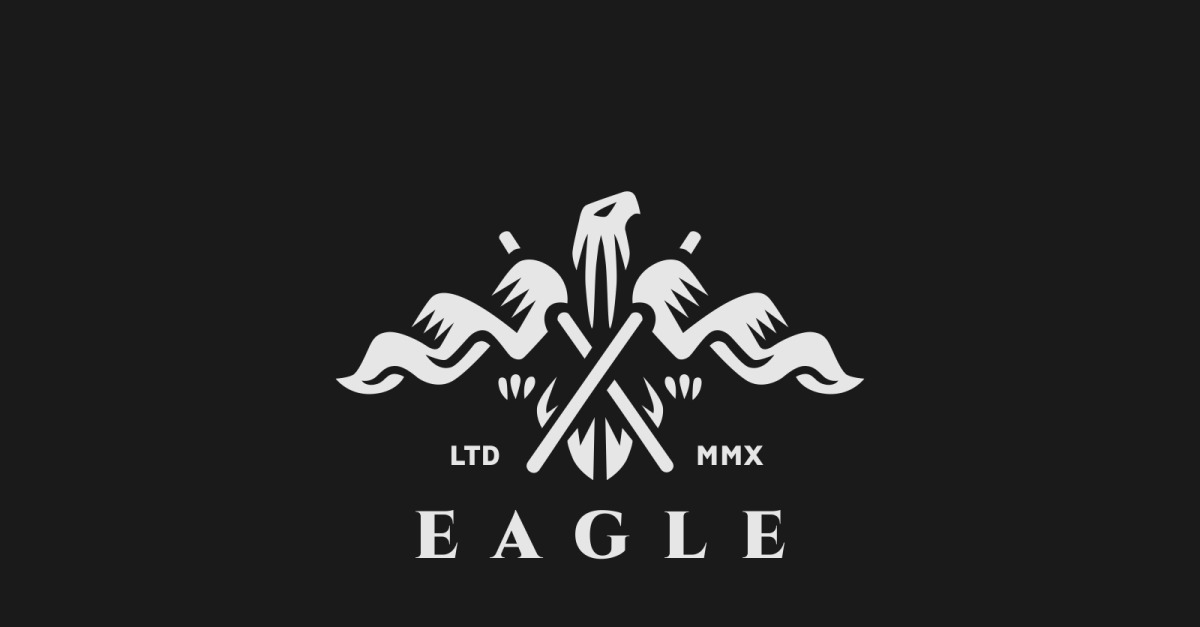 Eagle Flag Hawk Logo Template #227389 - TemplateMonster