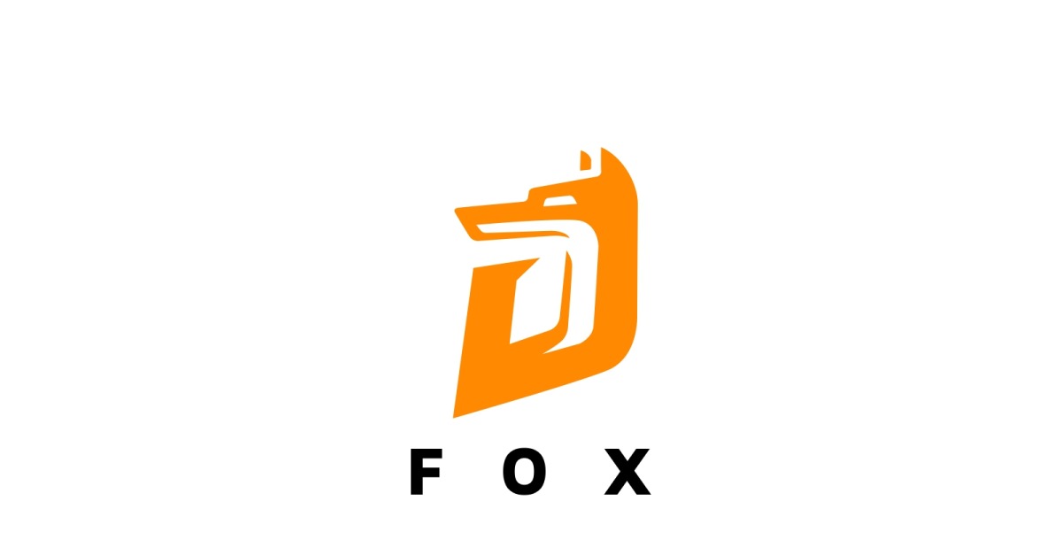 D Letter Fox Logo Template #227411 - TemplateMonster