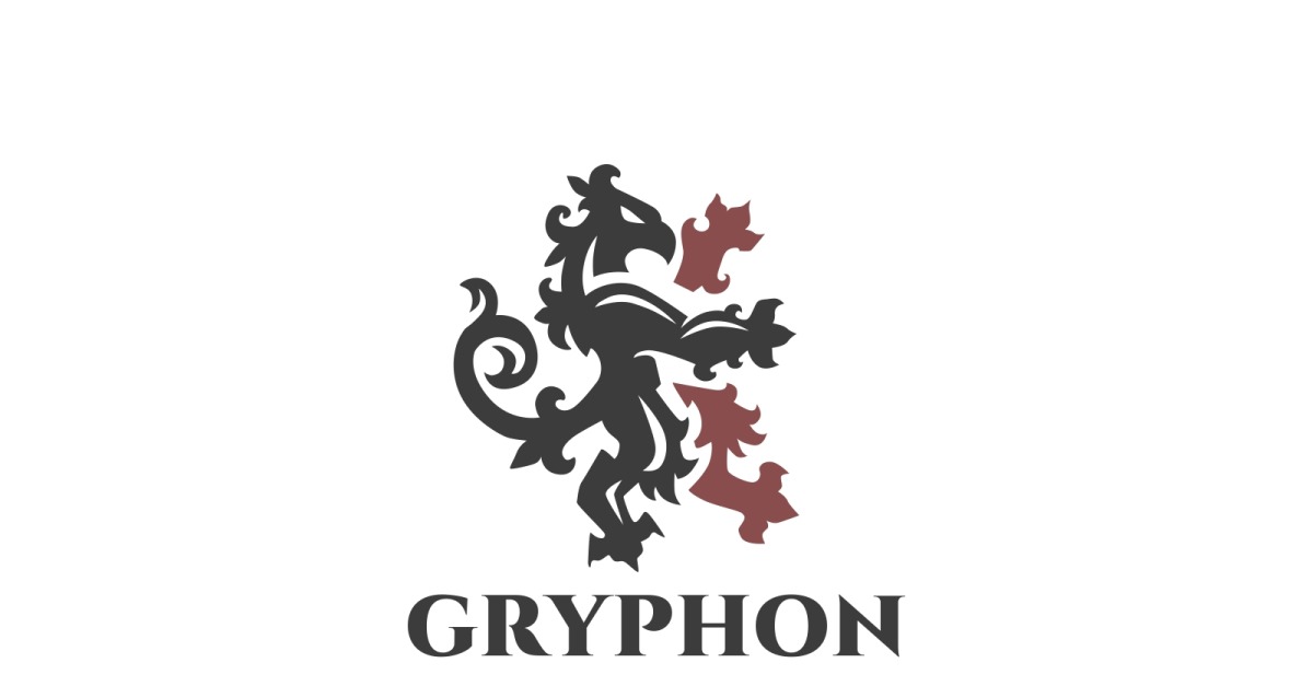 Modello di logo del Grifone reale #227440 - TemplateMonster