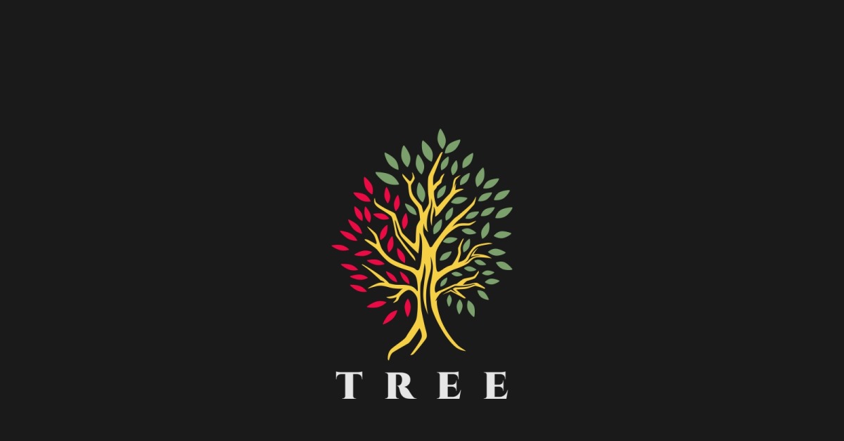 Colorful Season Tree Logo Template #227589 - TemplateMonster