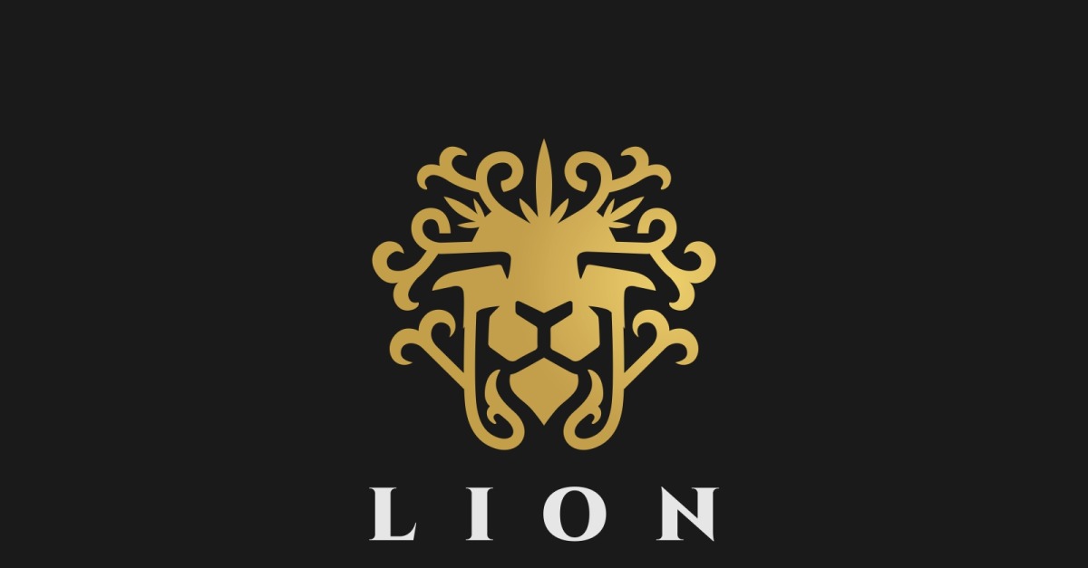 Lion Ornament Lion Head Logotyp #227500 - TemplateMonster