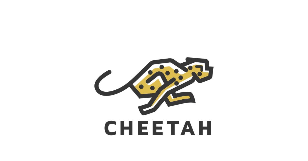 Running Cheetah Logo Template #227561 - TemplateMonster