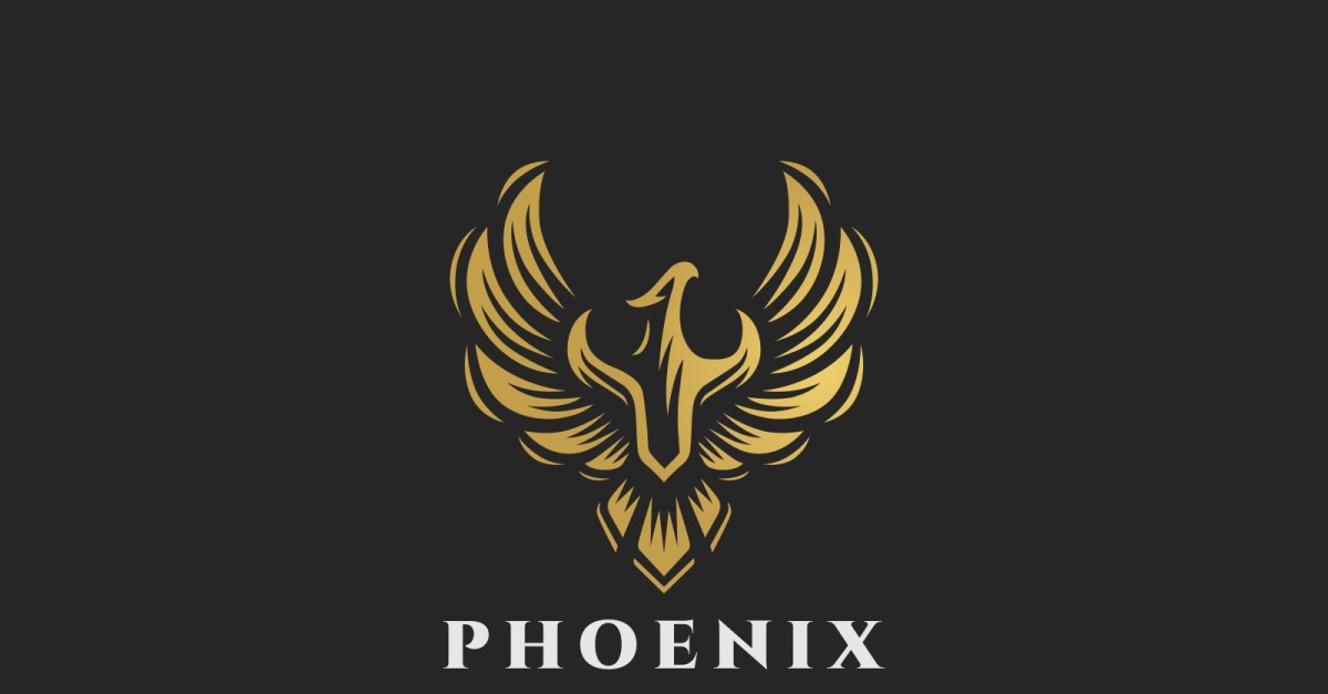 Golden Phoenix Logo Template #227641 - TemplateMonster