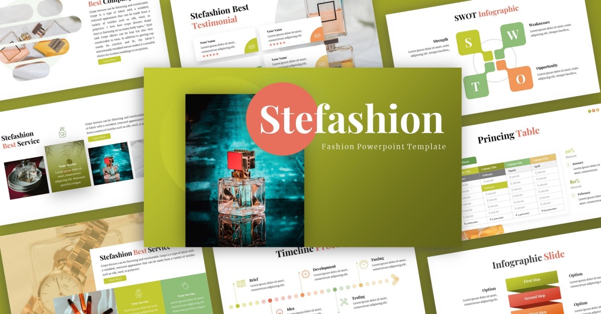 Stefashion - Mehrzweck-PowerPoint-Vorlage für Mode