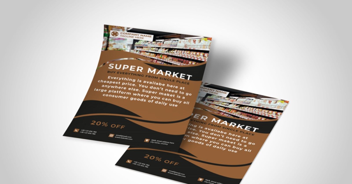 Super Market Flyer Template #227894 - TemplateMonster
