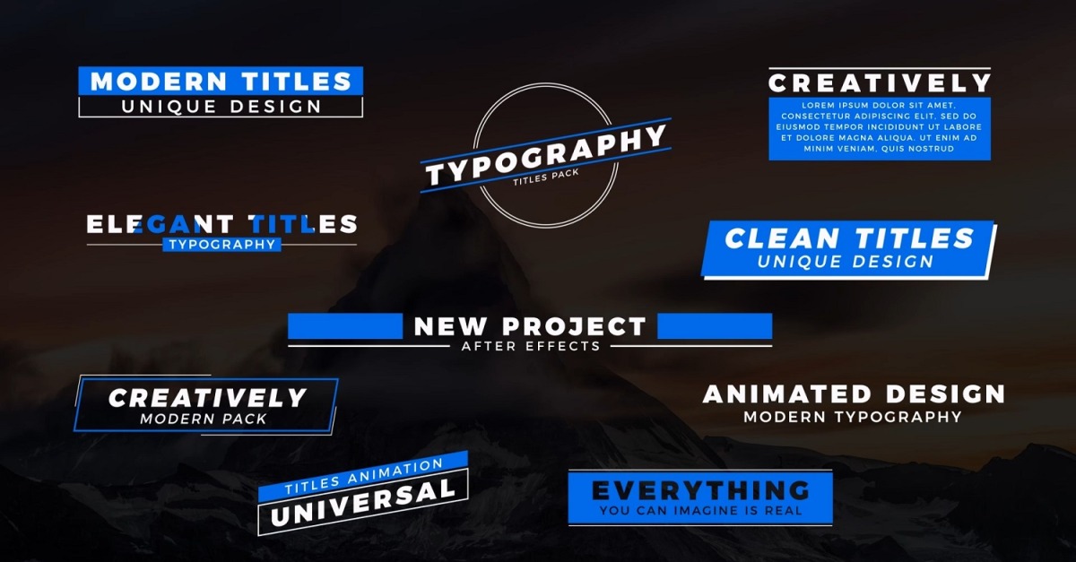 10 Títulos Animados - Modelo de Motion Graphics Corporativo