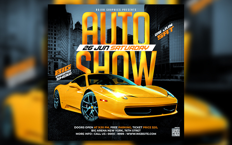 New Car Show social media post #227938 - TemplateMonster