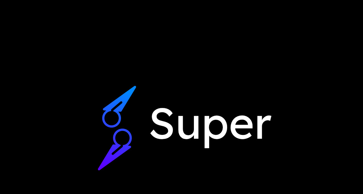 S Super Tech Logo mit Farbverlauf #227985 - TemplateMonster