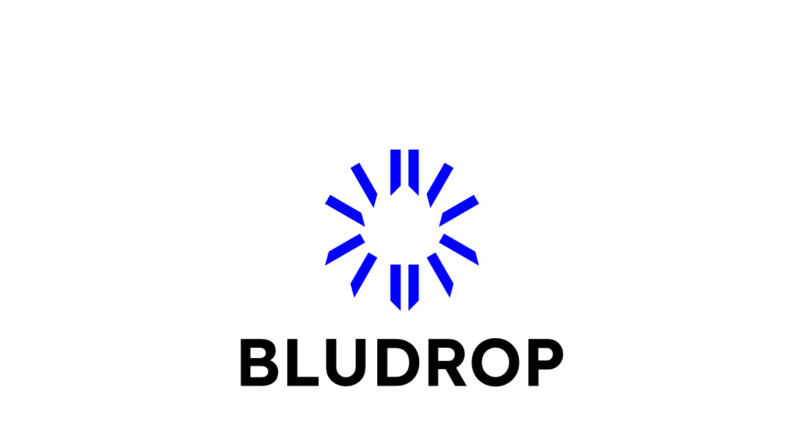 Negative Blue Drop Logo Graphic #228021 - TemplateMonster