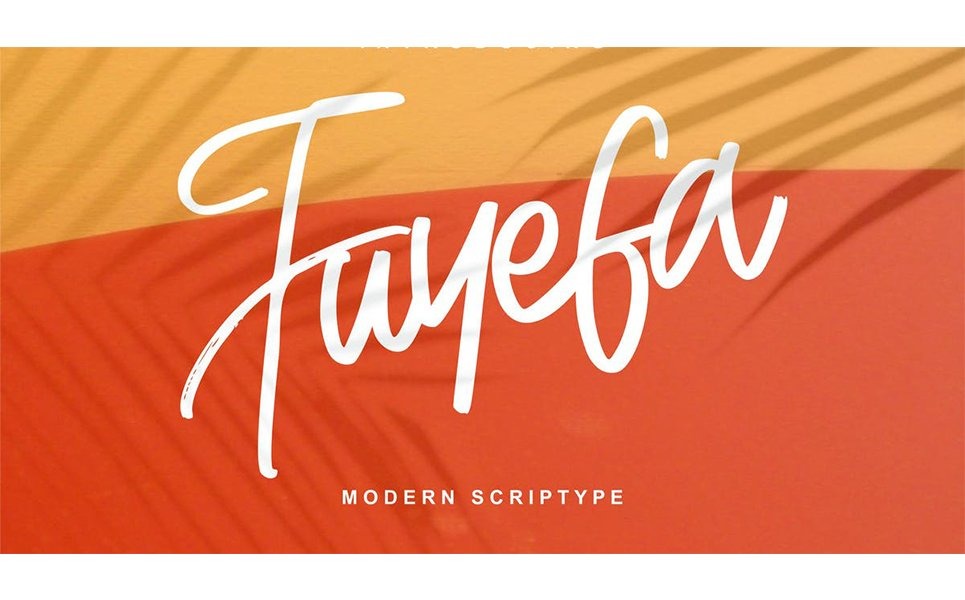 Fuente de escritura moderna Fuyefa - Fuente de escritura moderna Fuyefa