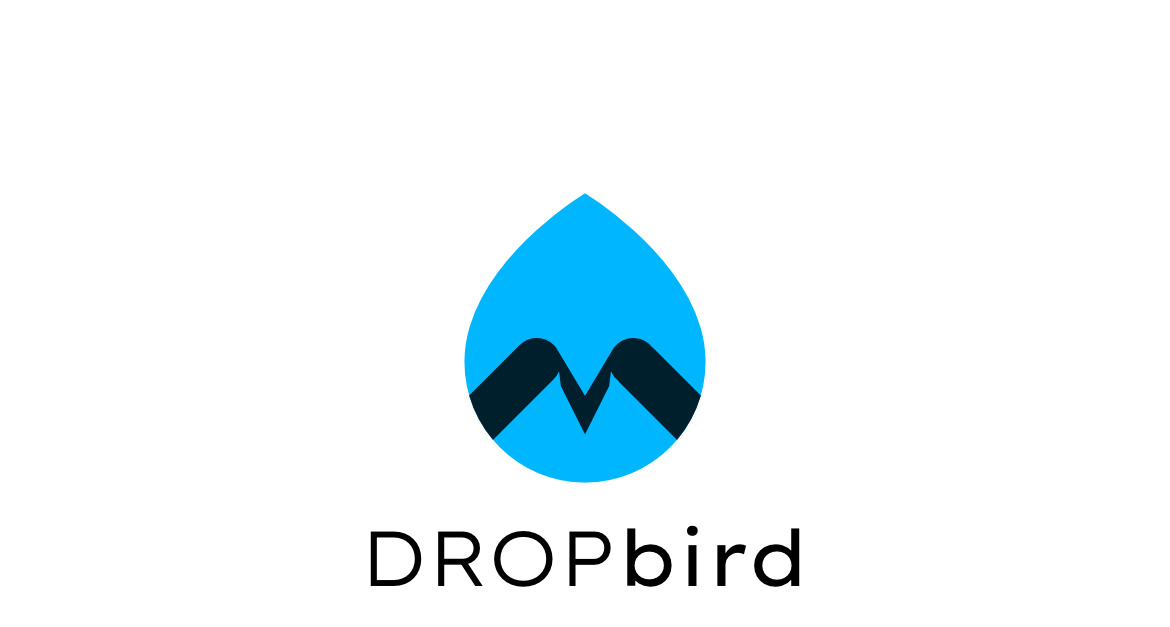 Blue Drop Bird Dual Meaning Logo #228469 - TemplateMonster