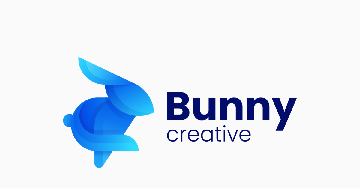 Bunny Gradient Logo Design #228675 - TemplateMonster