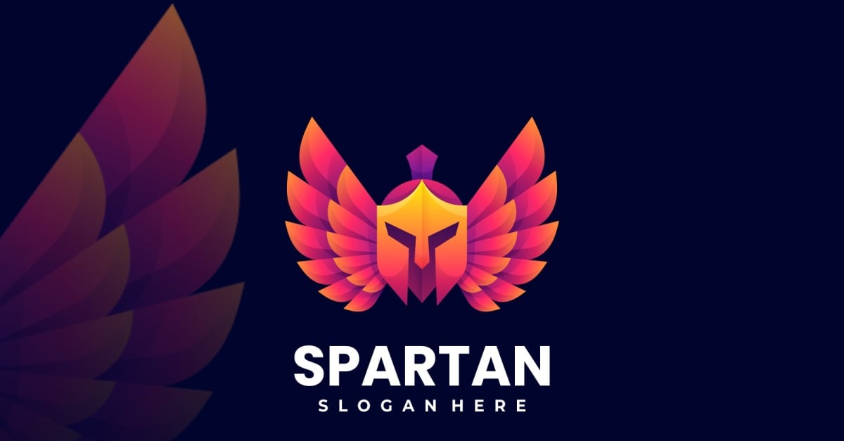 Spartan Gradient Colorful Logo Style - TemplateMonster