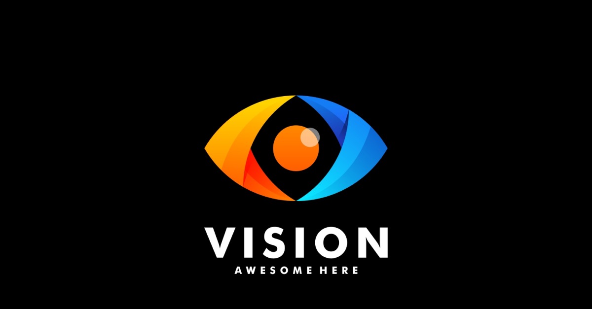 Style de logo coloré de vision #228690 - TemplateMonster