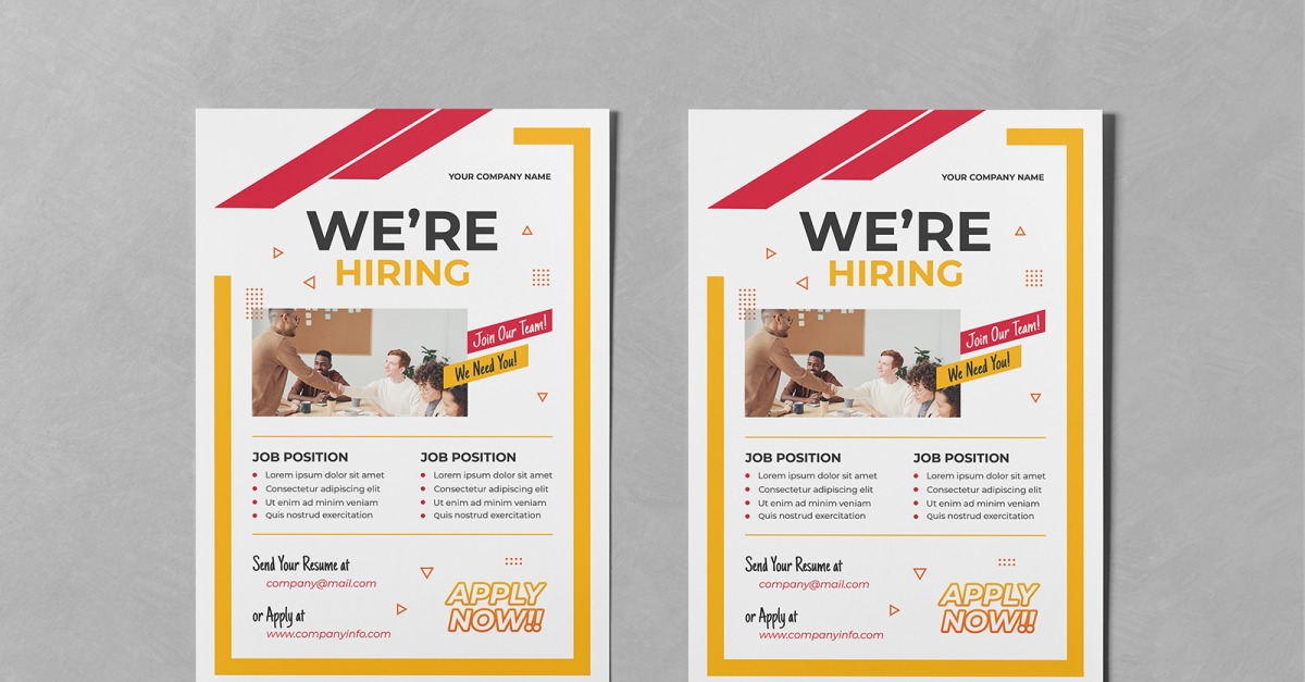 Creative We Are Hiring Flyer Templates - TemplateMonster