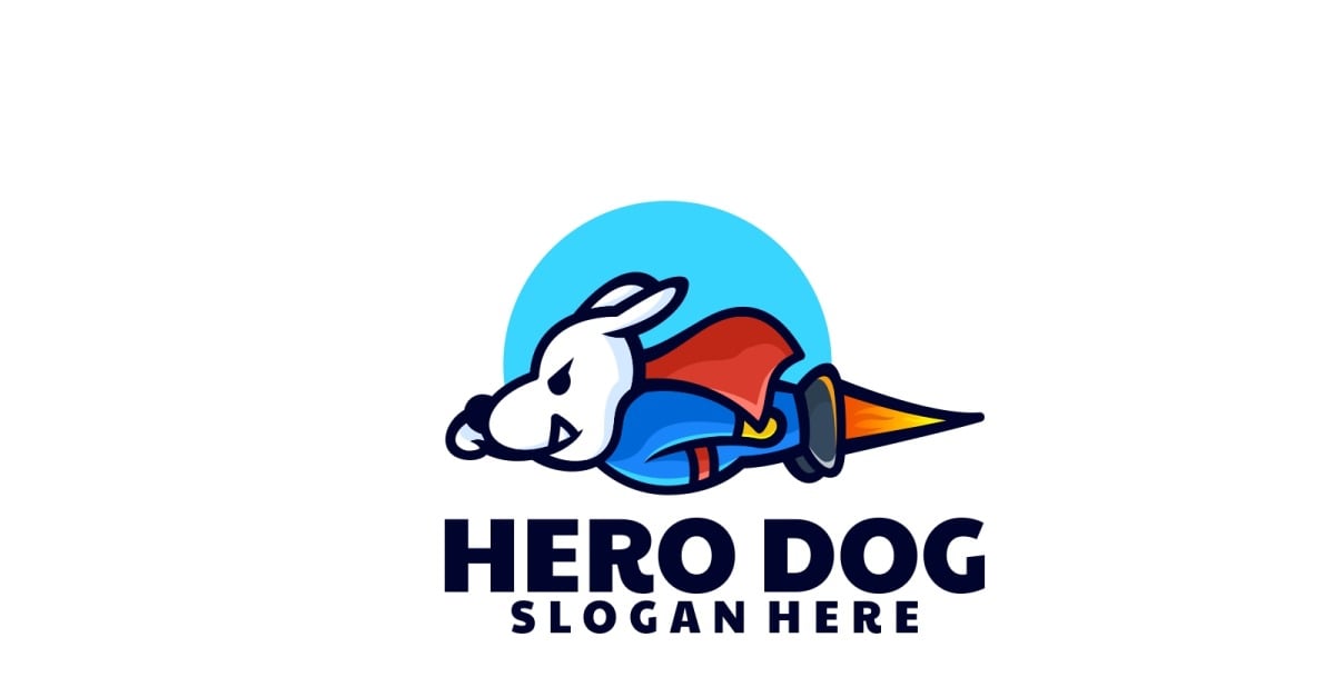 Hero Dog Cartoon Logo Design #229010 - TemplateMonster