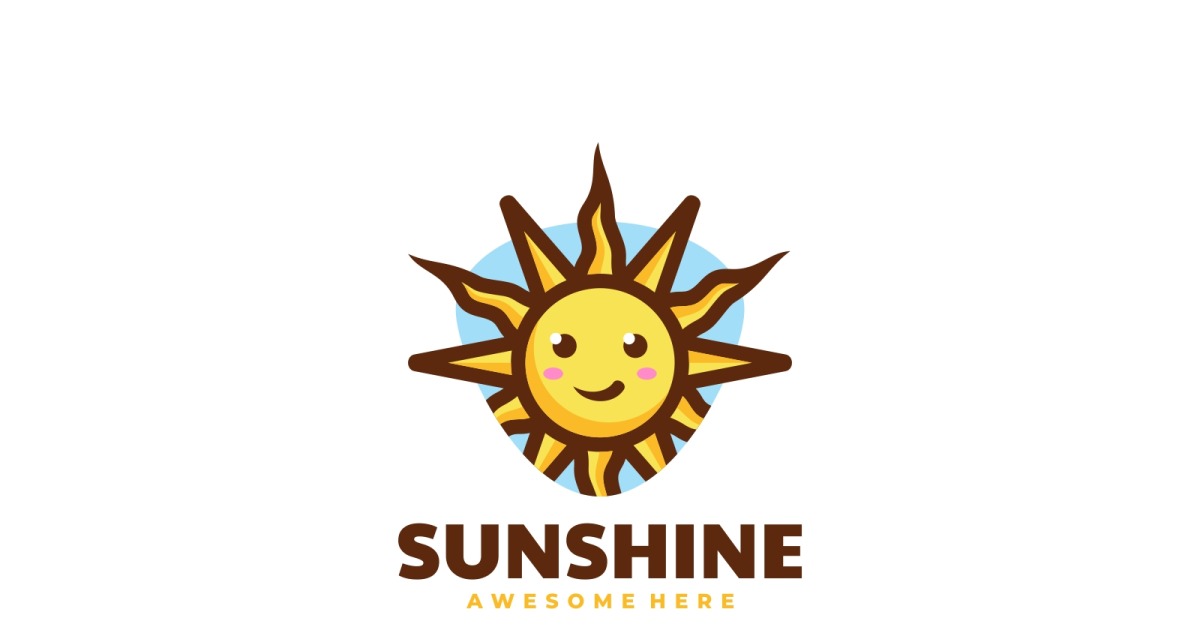 Sunshine Mascot Cartoon Logo #229000 - TemplateMonster