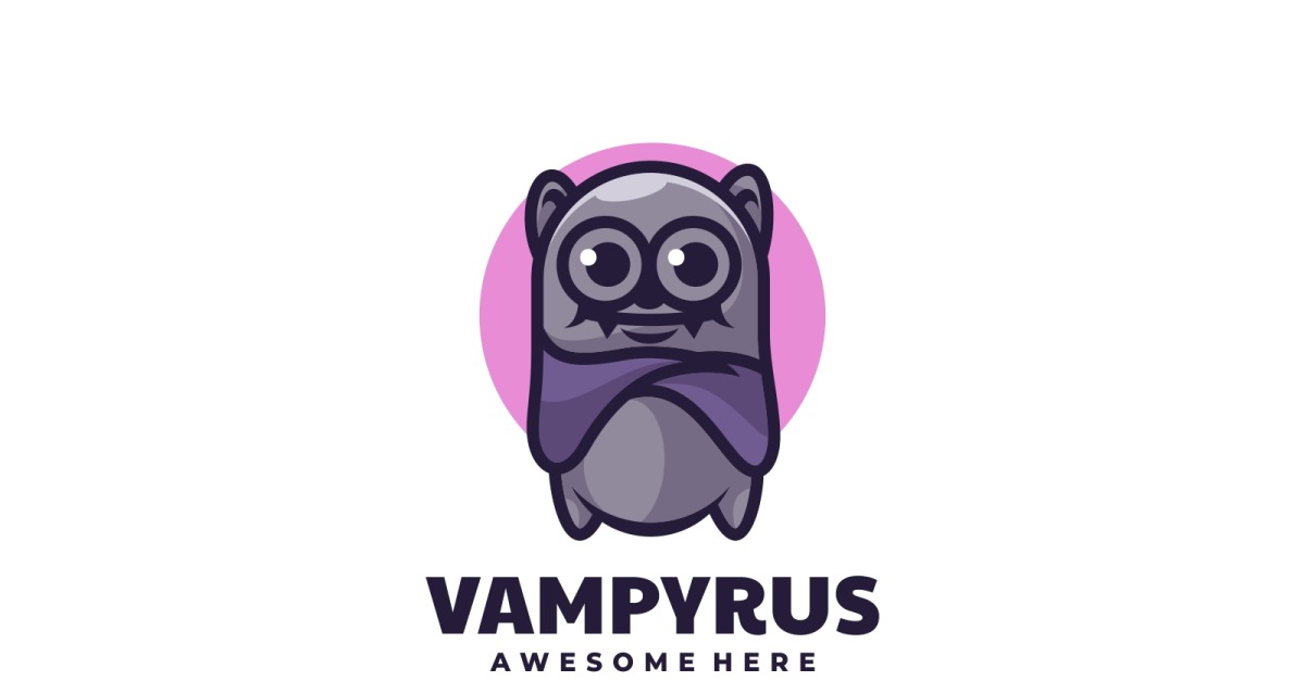 Vampire Simple Mascot Logo #229018 - TemplateMonster