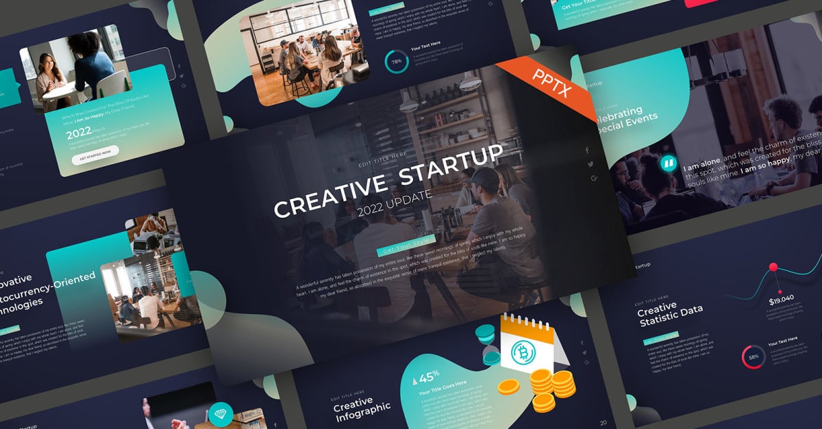 Creativia-Startup-PowerPoint-Vorlage - TemplateMonster