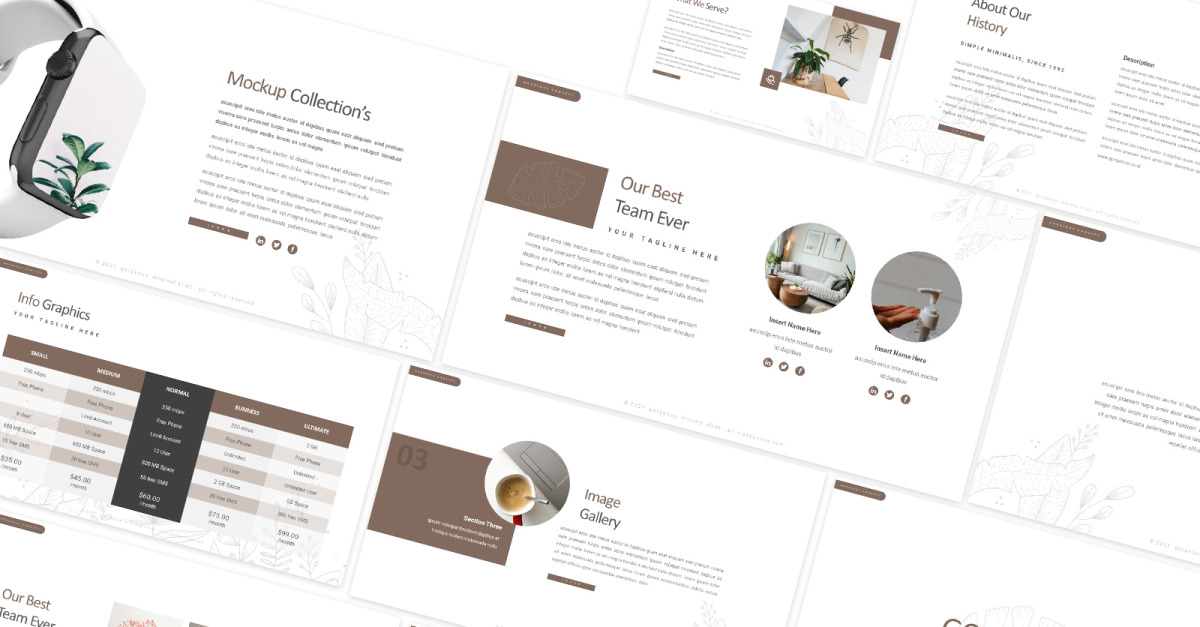 Muhteşem Basit Powerpoint Şablonu #229491 - TemplateMonster