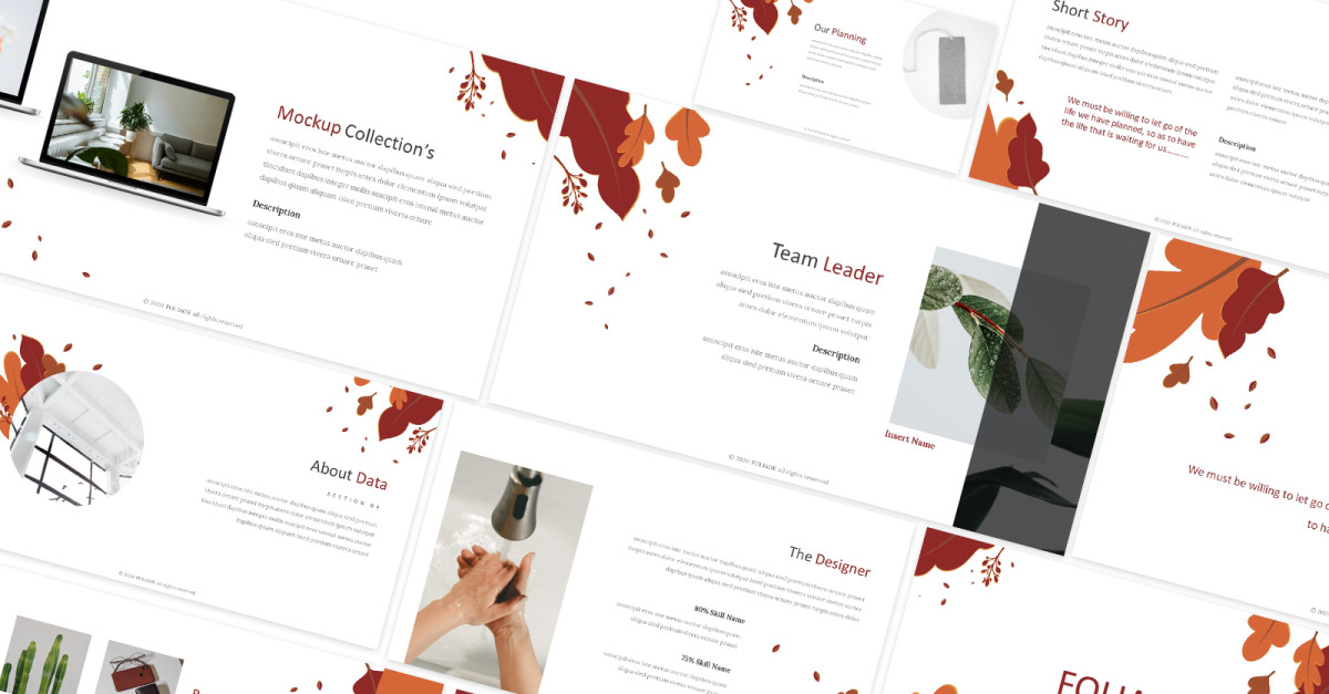 Yeşillik Basit Powerpoint Şablonu #229490 - TemplateMonster