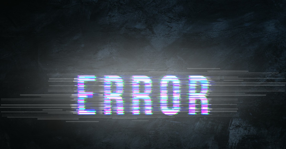 Plantilla de diseño de estilo de capa de efecto de texto de error