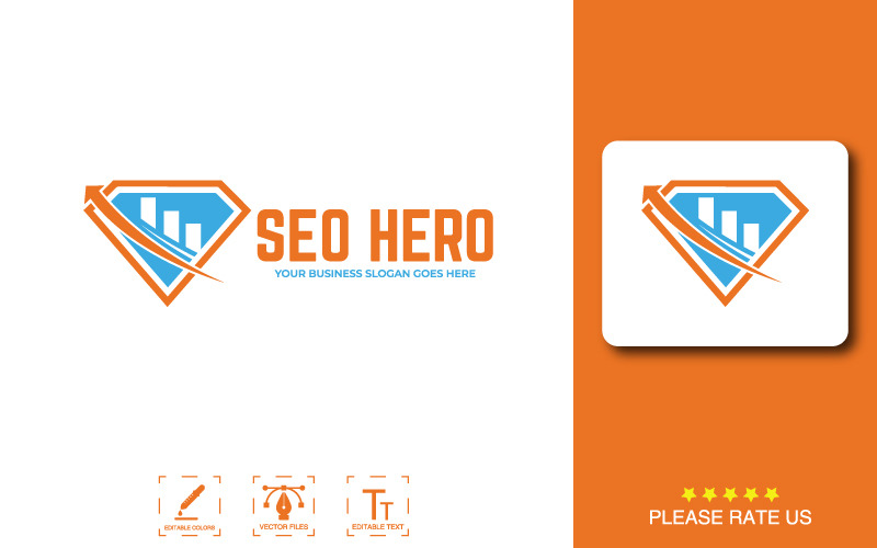 SEO Hero Logo Template For Branding #229557 - TemplateMonster
