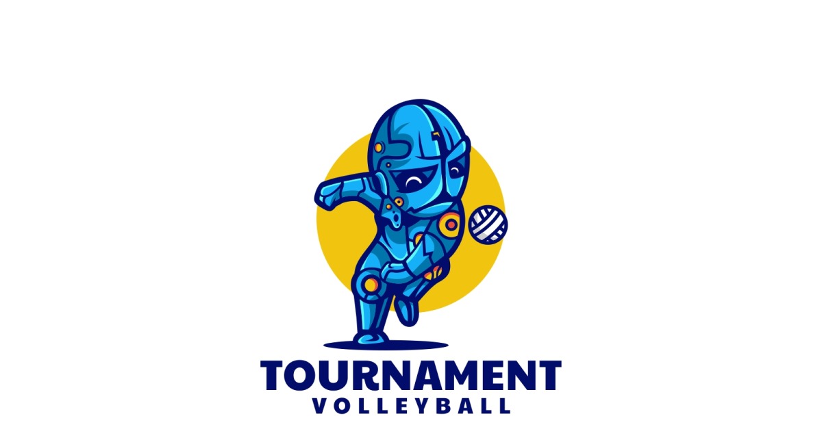 Robot Mascot Cartoon Logo #229647 - TemplateMonster