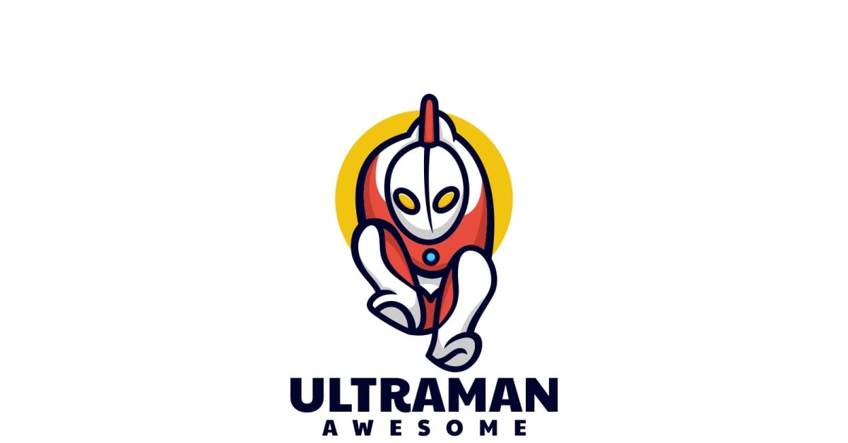 Ultraman Mascot Cartoon Logo #230015 - TemplateMonster