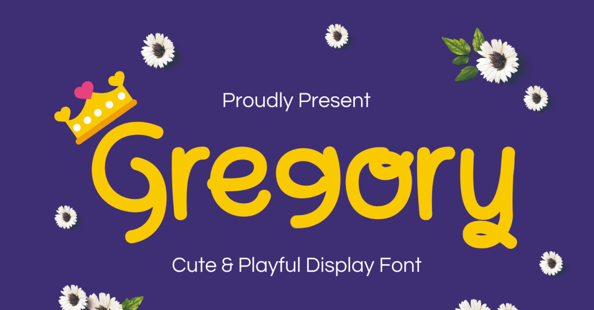 Gregory - Minimalist Display Font #230257 - TemplateMonster