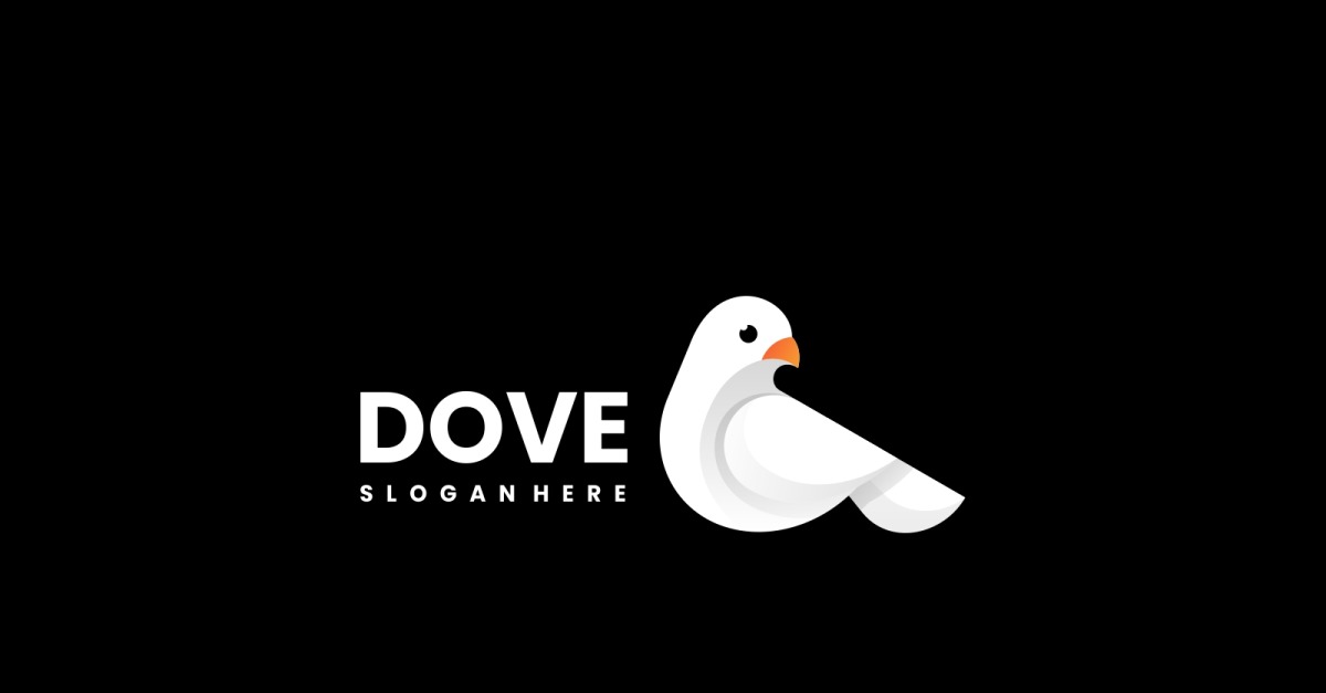 Dove Simple Logo Template #230352 - TemplateMonster