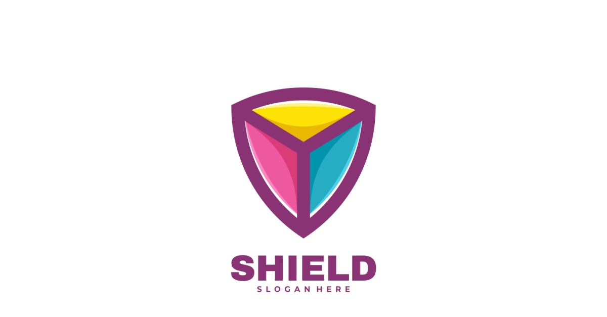 Shield Color Mascot Logo Style #230554 - TemplateMonster